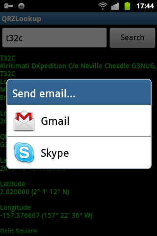 QRZ Lookup for Android - find Callsign information on QRZ.com